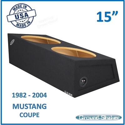 Ford Mustang Coupe 1982-2004 15" Sub Box Ground Shaker Subwoofer ...