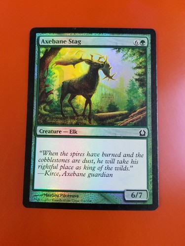 1x Axebane Stag | FOIL | Return to Ravnica | MTG Magic Cards | eBay