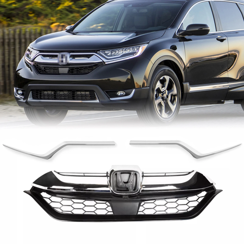 For 2017-2019 Honda CRV CR-V Front Bumper Grille Grill w/Headlight ...