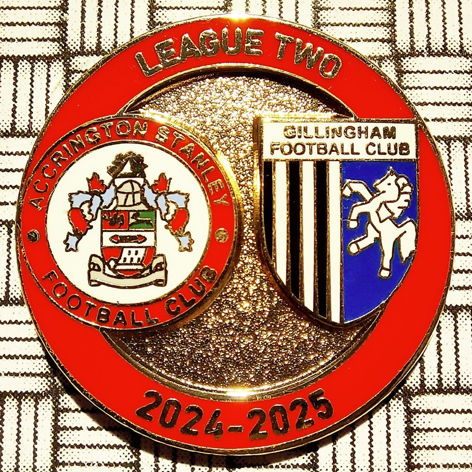 Accrington Stanley FC Match Badges 2024-2025 Season League 2 & FA Cup ...