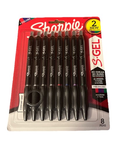 Sharpie S-Gel Pens - Multi Colors, Medium 0.7 mm - 8 count - NEW ...