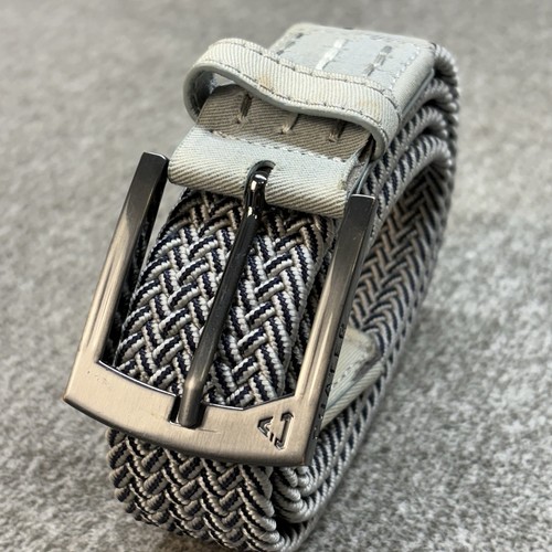 Cuater Travis Mathew Grey Woven Golf Belt Elastic Mens Sz L 42” Stretch ...