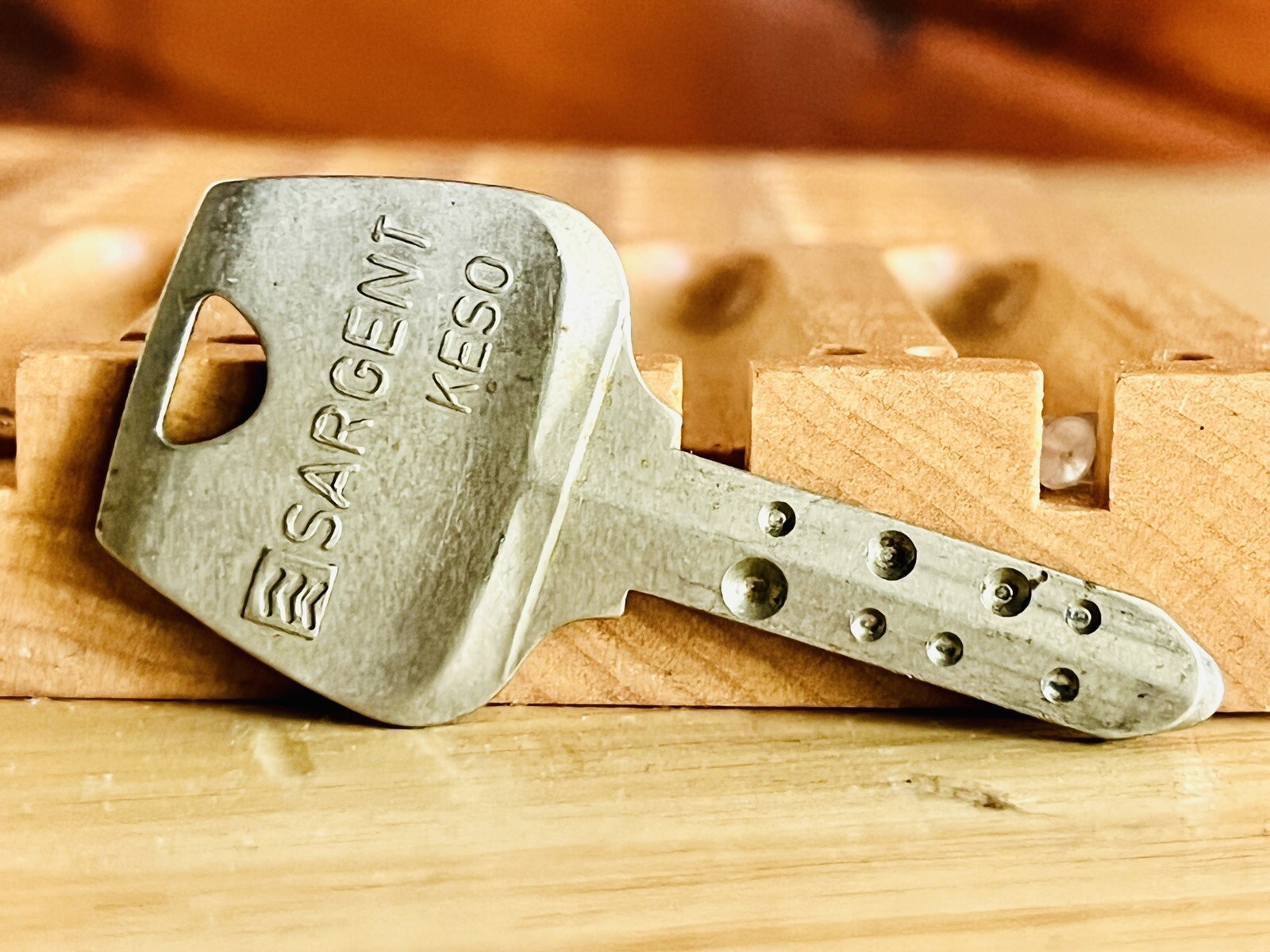 Sargent Keso High Security Lock Key Locksport Locksmith Collector ...