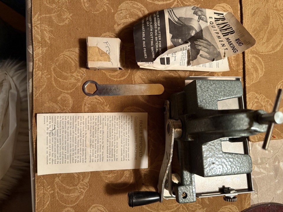 Harry M Fraser Model 500- 1 Cloth Cutting Machine Rag Rug Fabric In ...