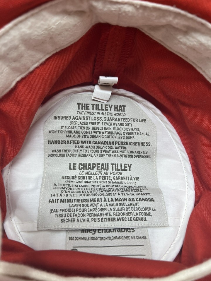 Tilley TCH9 Women's Organic Cotton Hemp Hat - Red - M | eBay