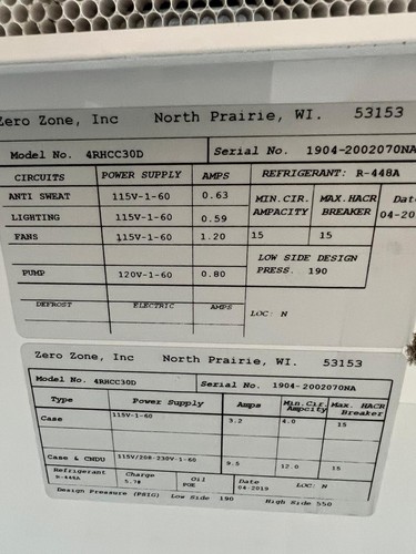 4 Door Zero Zone Freezer With Top Compressor 2019 Model | eBay