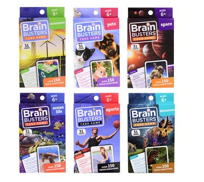 Brain Busters Card Game - choose from six topics - ages six and up | eBay