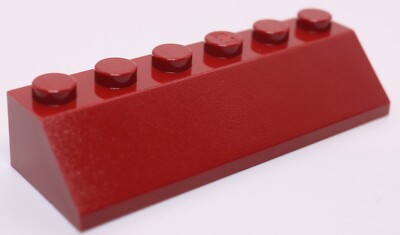 Lego 4x Dark Red Slope 45 2 x 6 | eBay