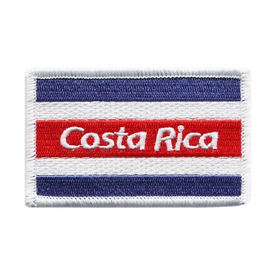 Costa Rica Flag Embroidered Iron On Patch – Travel Souvenir National ...