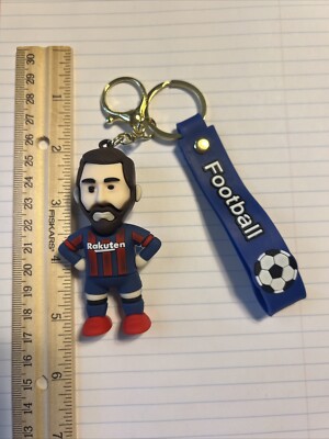 Lionel Messi Soccer/Football #10 Rubber & Metal Keychain New! Fast ...