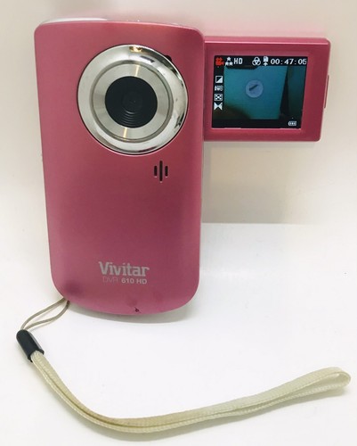 Vivitar DVR 610 HD Vlogging Camcorder Pink Tested working | eBay