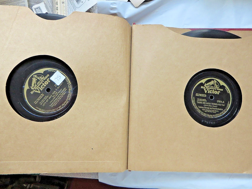 Tommy Dorsey lot of 78 10in DECCA Victor album 10 records | eBay