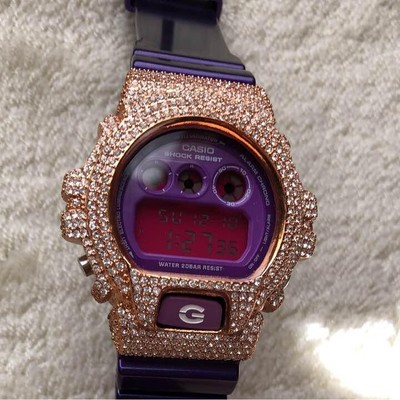 Casio G-SHOCK Custom Zirconia Bezel Violet Purple Limited Edition Watch ...