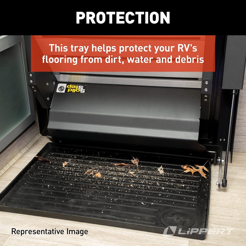 Lippert 801380 Solid Step Entry All-Weather Floor Tray for 5th Wheel ...