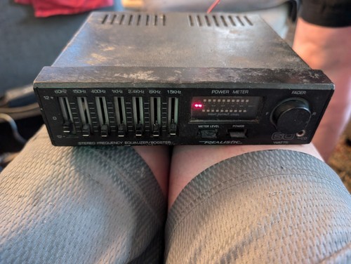 Vintage Realistic Car Stereo 7 Band Equalizer Booster 60 Watt EQ 12 ...