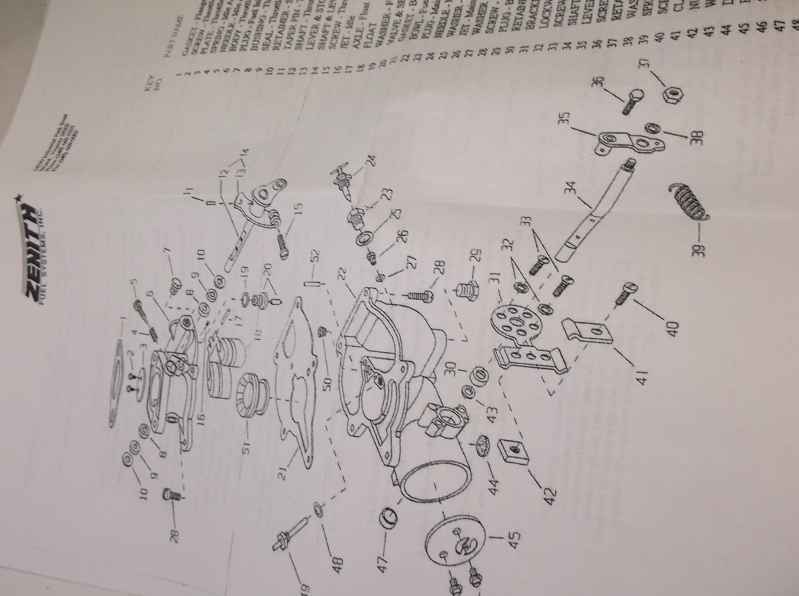 ZENITH Carburetor Kit fit Allis Chalmers Buda G153 4B153 4848893 13757 ...