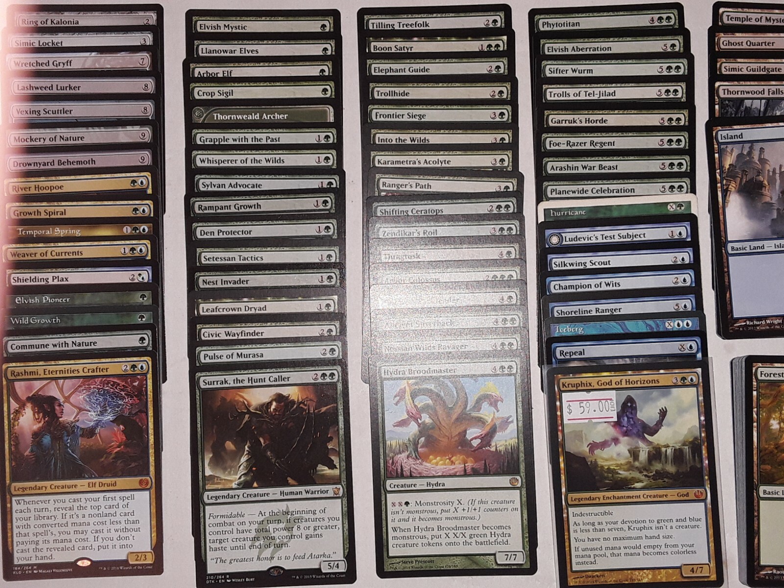 MTG Commander Deck Kruphix, God of Horizons Magic the Gathering Cards ...