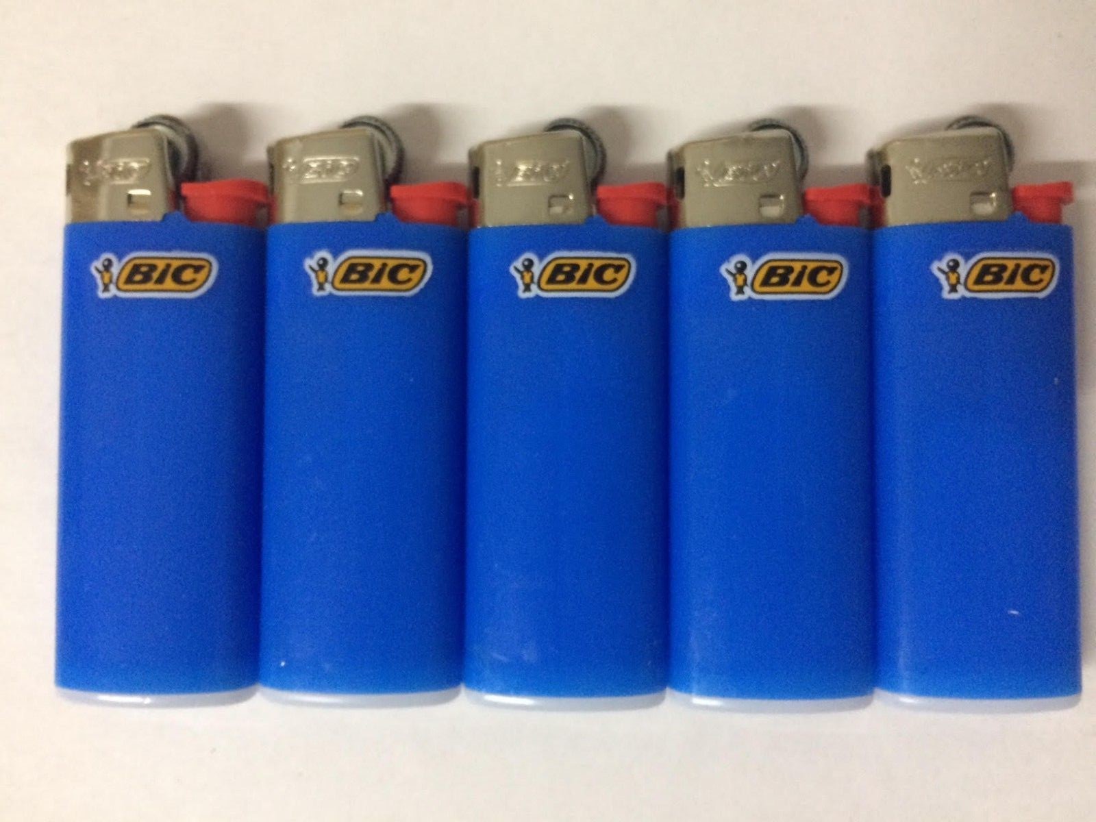 5 ORIGINAL mini bic lighter blue color - NEW | eBay