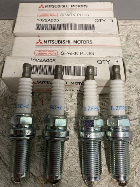 Genuine Spark Plugs 4x Fits Mitsubishi Colt Mk6 1.5 04 to 12 NGK ...