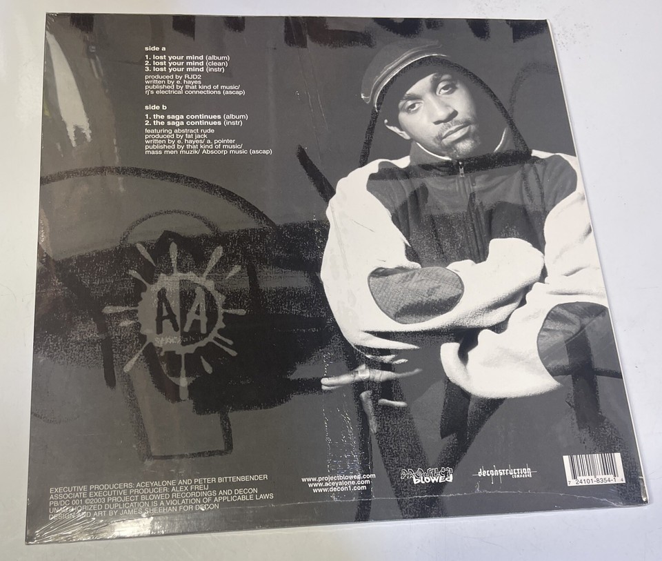 Aceyalone “Lost Your Mind”/ “The Saga Continues” 12” RJD2 Sealed OOP ...