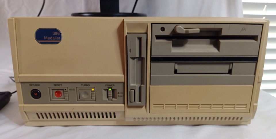 Vintage Intel 486 DX2 66MHz Desktop Computer 12MB RAM 5.25" Floppy ...