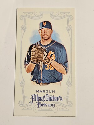 Shaun Marcum - 2013 Allen & Ginter Mini A&G Back Insert Card | eBay