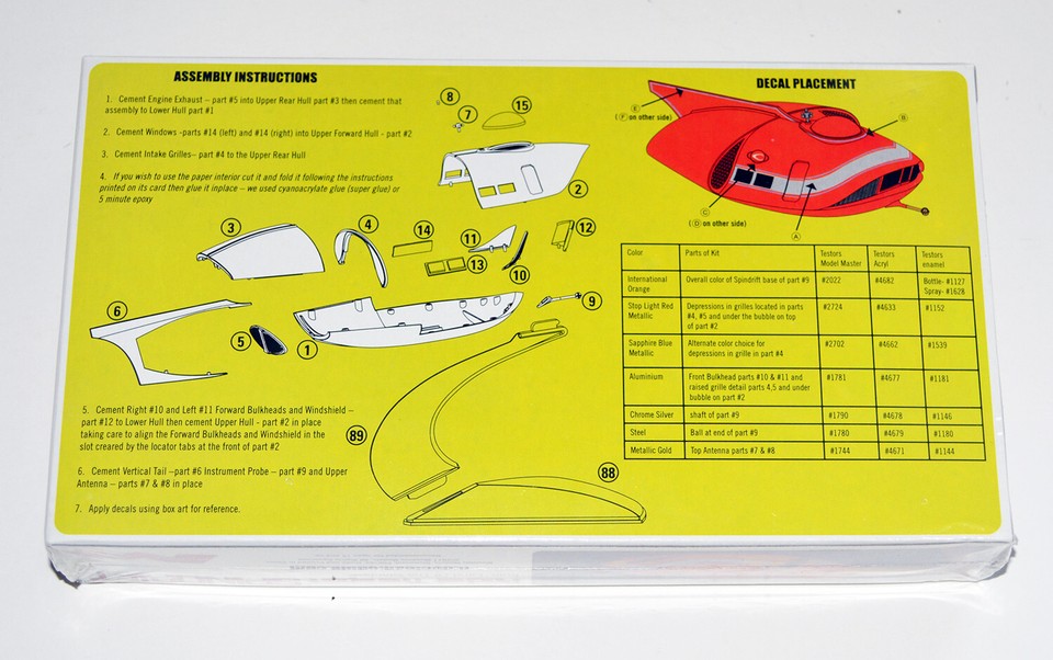 MOEBIUS MINI SPINDRIFT FROM LAND OF THE GIANTS MODEL KIT 2011 MINT ...