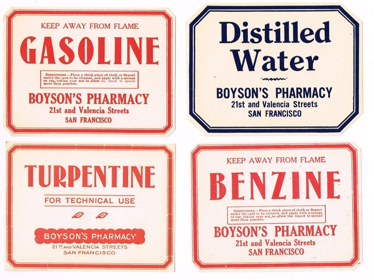 Vintage Medicine Labels