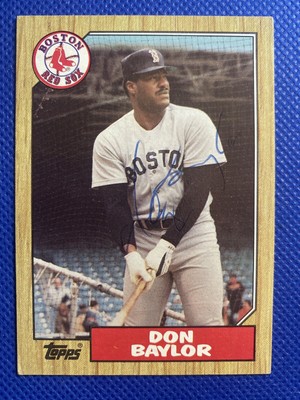 1987 Topps Don Baylor #230 Auto Signed Autograph Red Sox | eBay