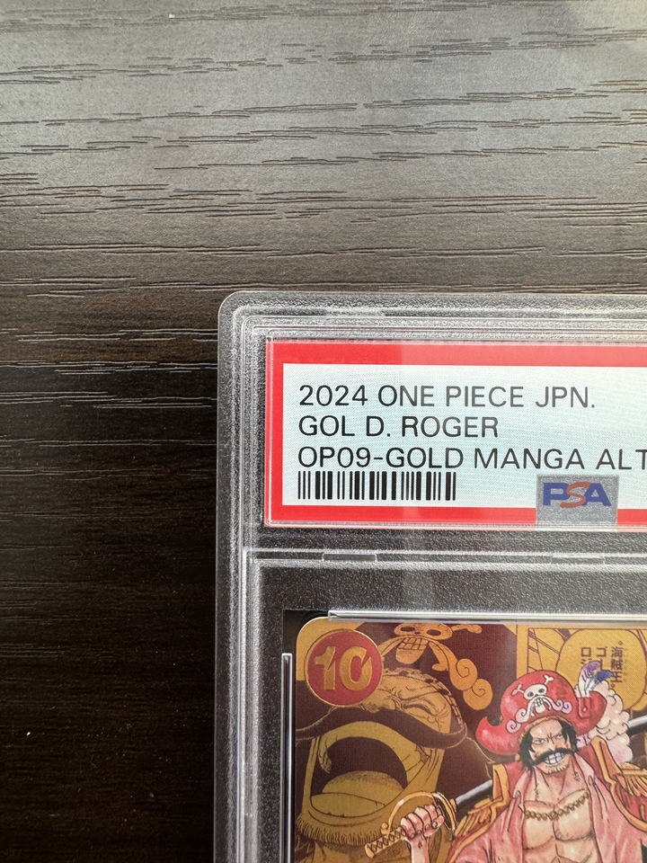 PSA 10 Roger Gold Manga Alt Art OP09-118 Comic Parallel ONE PIECE Card ...