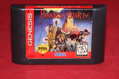 Phantasy Star IV 4 (Sega Genesis, 1994) Authentic Game Cartridge ...
