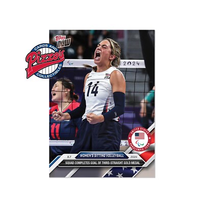 2024 Topps NOW Paralympics #36 Women's Sitting Volleyball Team USA In ...