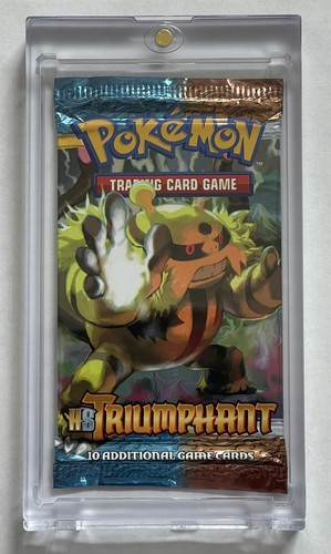 Pokemon HS TRIUMPHANT Booster Pack SEALED With Acrylic Case⚡️ ...