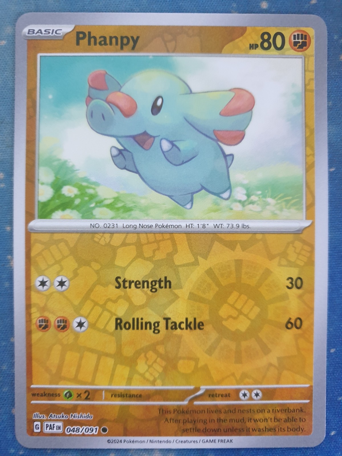 Pokemon TCG Phanpy 048/091 Paldean Fates Reverse Holo | eBay UK