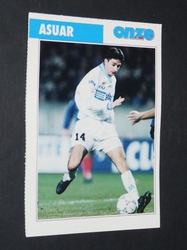 FICHE FOOTBALL ONZE MONDIAL 1997 FRANCE OLYMPIQUE MARSEILLE OM LUDOVIC ...