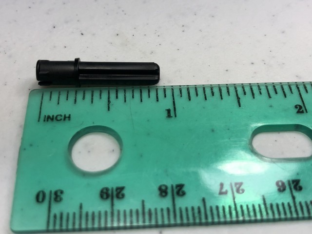 50 LEGO Black Technic Axle Pin 3l With Friction Ridges 18651 MOC Parts ...