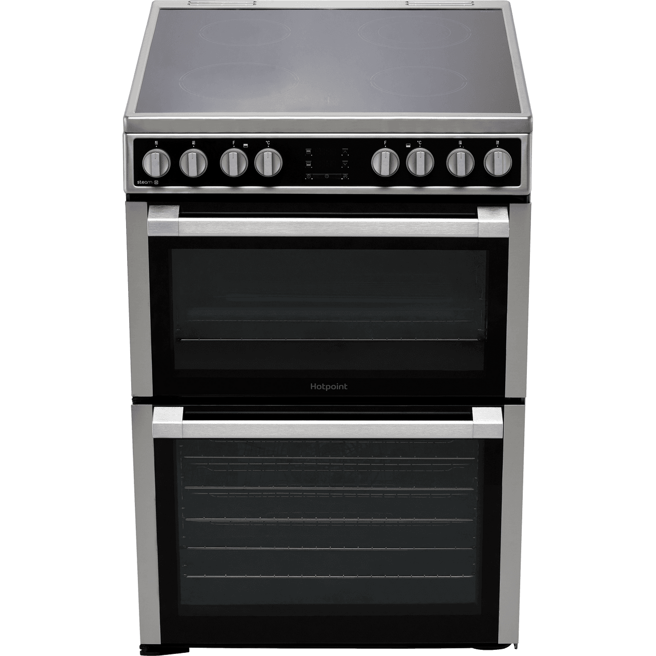 Hotpoint HDM67V8D2CX/UK 70L/44L Electric Cooker - Inox for sale online ...