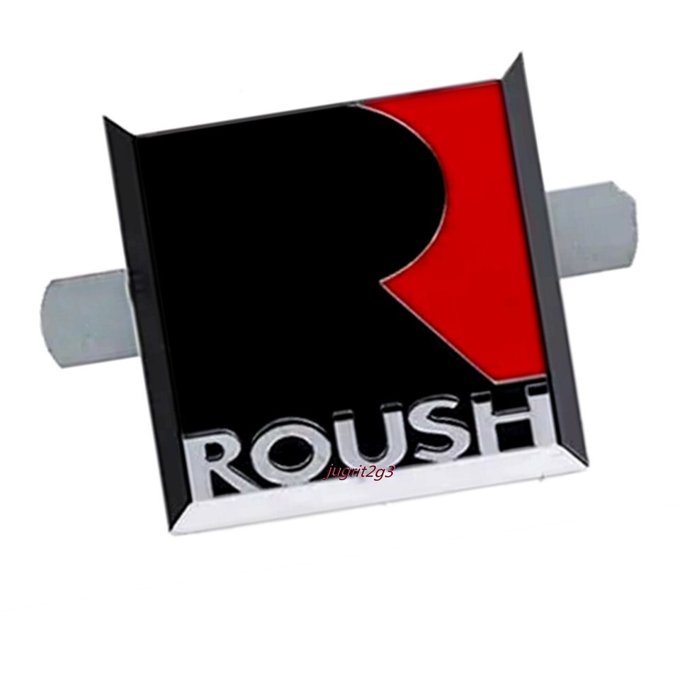Metal SQUARE R ROUSH Emblem AUTO Front Grille Badge Decal 7CM For ...