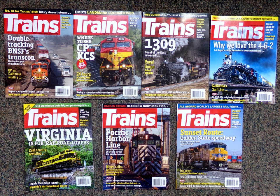 TRAIN MAGAZINES (28x) 1987-2024 Railroad Steam Loco, Classic Trains ...