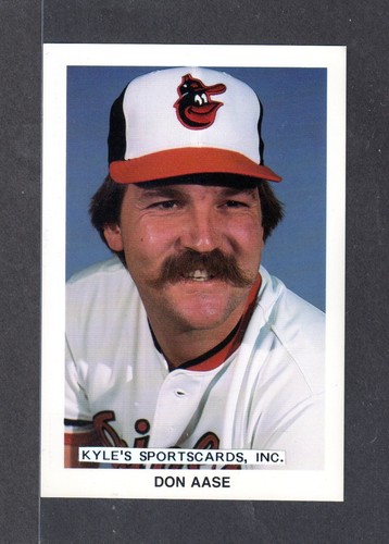 1986 Don Aase ORIOLES UNSIGNED 3-1/2 x 5-1/4 TEAM ISSUED COLOR PHOTO ...