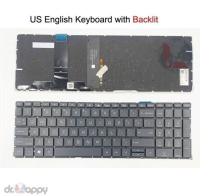 US English Backlit keyboard NO Frame for HP M21742-001 M21740-B31 SG ...