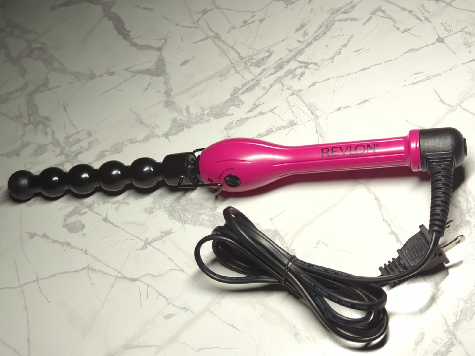 Revlon Clipless Ball Styling Wand 1" Barrel Pro High Heat Tourmaline ...