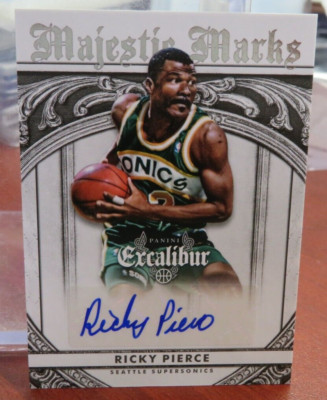 #5234 2014-15 EXCALIBUR MAJESTIC MARKS RICKEY PIERCE #40 AUTOGRAPH | eBay