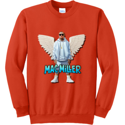 Art Society RAP ICONA ANGEL ARANCIA Maglione Equipaggio SMALL-4XLARGE ...