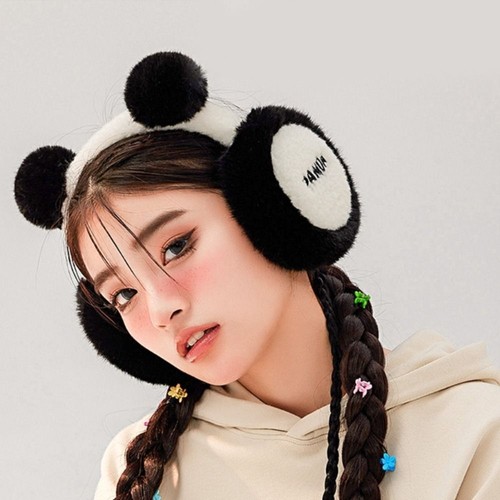 Winter Panda Earmuffs Plush Panda Ear Warmer New Warm Panda Earflap ...
