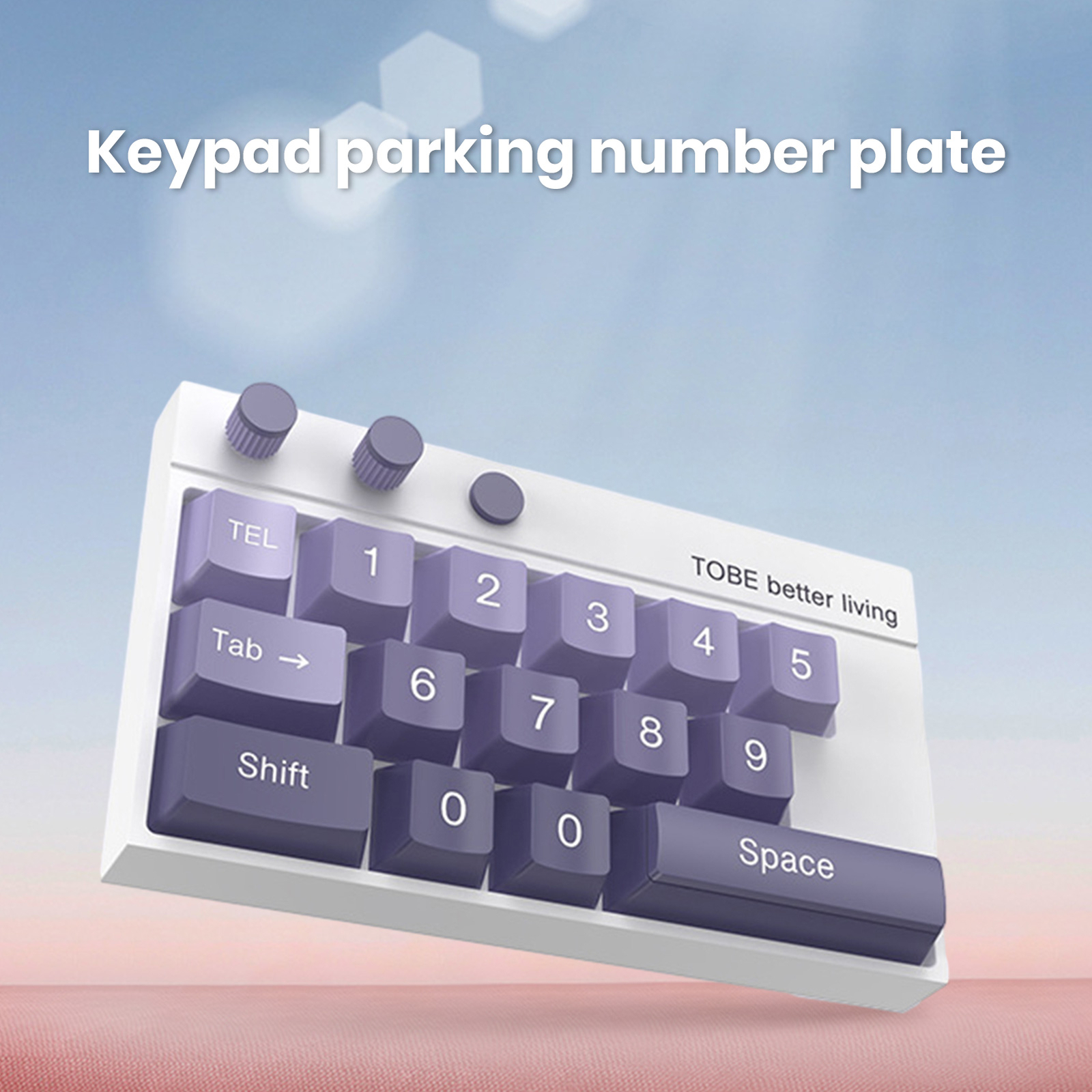 Keyboard Appearance Number Plate Auto Temporary Fluorescent Digital Car ...