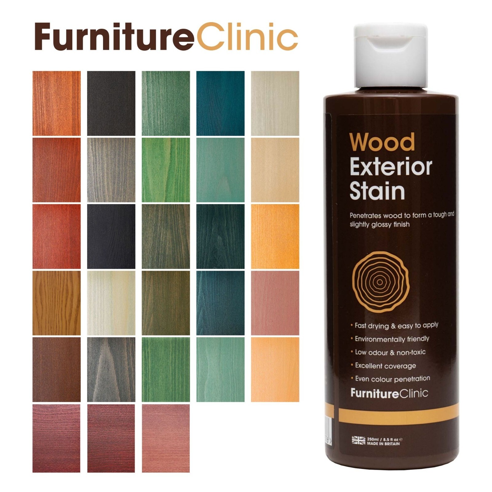 Exterior Wood Stain for Outdoor Garden Furniture. 25 Colours. | eBay