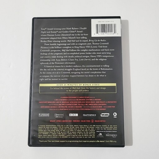 Masterpiece / Wolf Hall DVD 3-Disc Set - PBS, Mark Rylance Damian Lewis ...