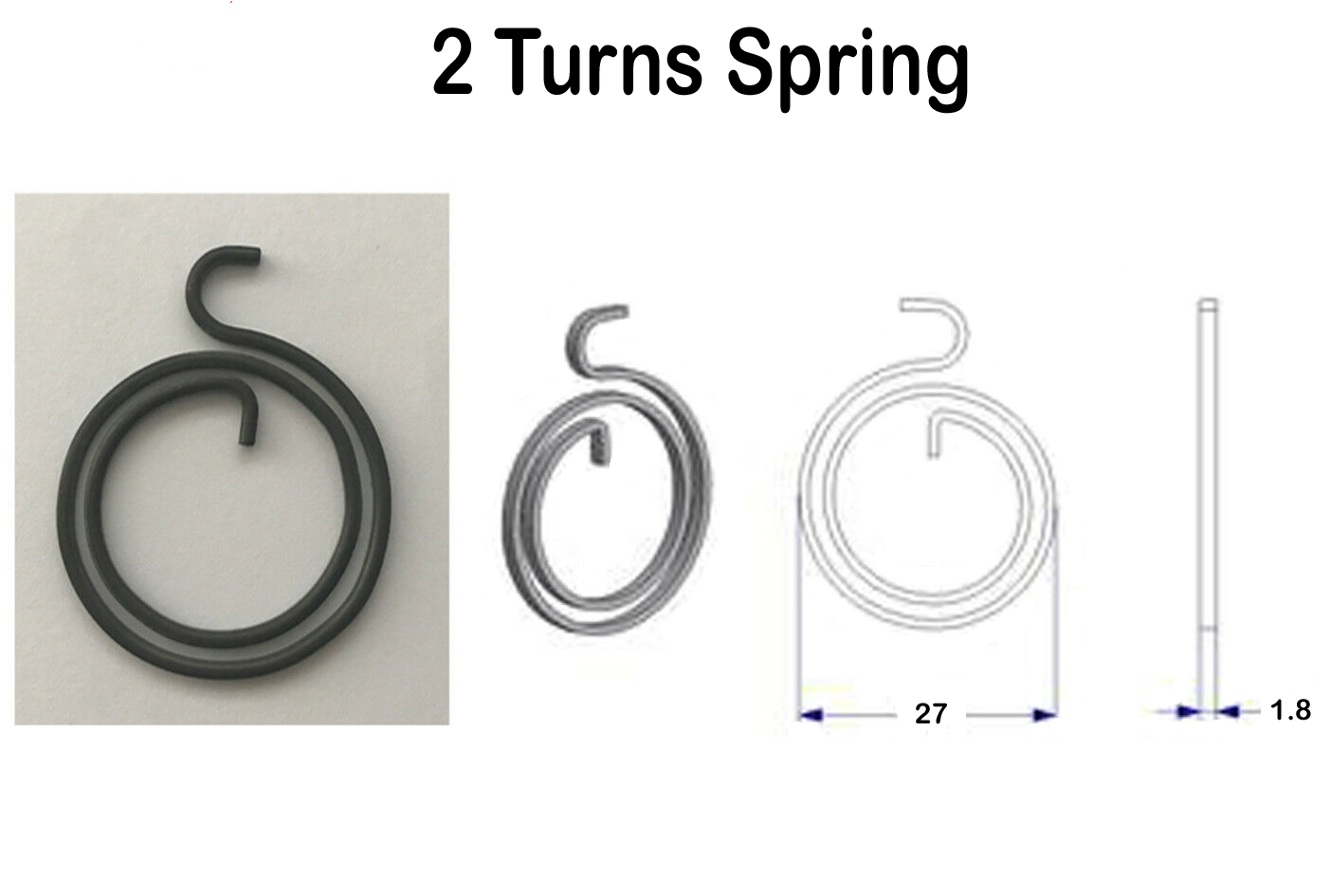 Repair Door Handle Spring Replacement Internal Coil Springs Circlip ...