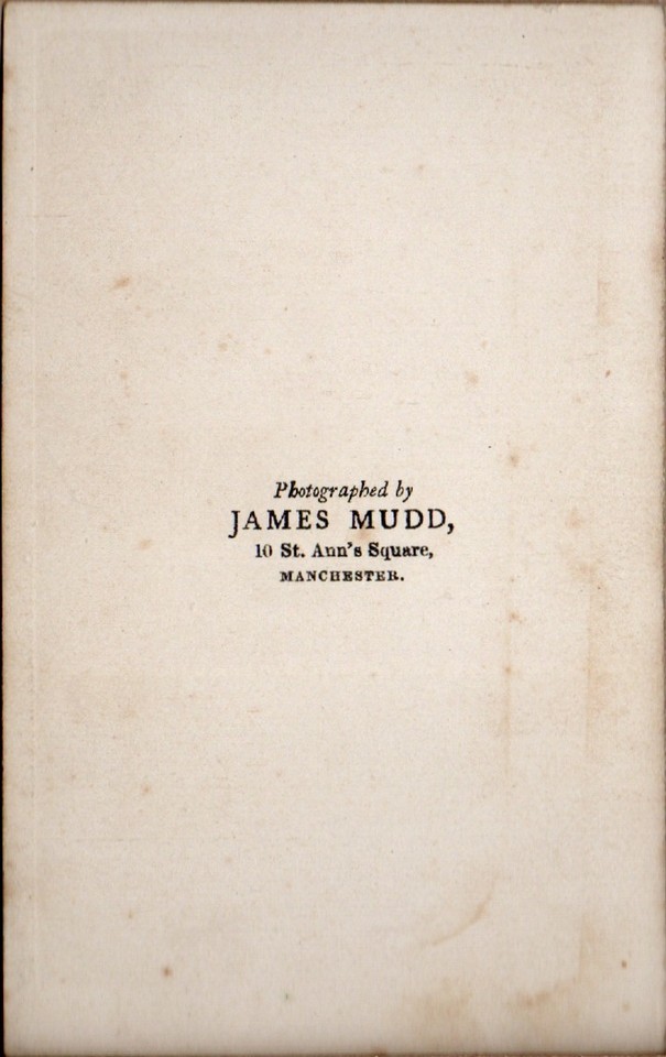 MANCHESTER CDV LADY WONDERFUL DRESS HAIR RINGLETS VICTORIAN FASHION ...